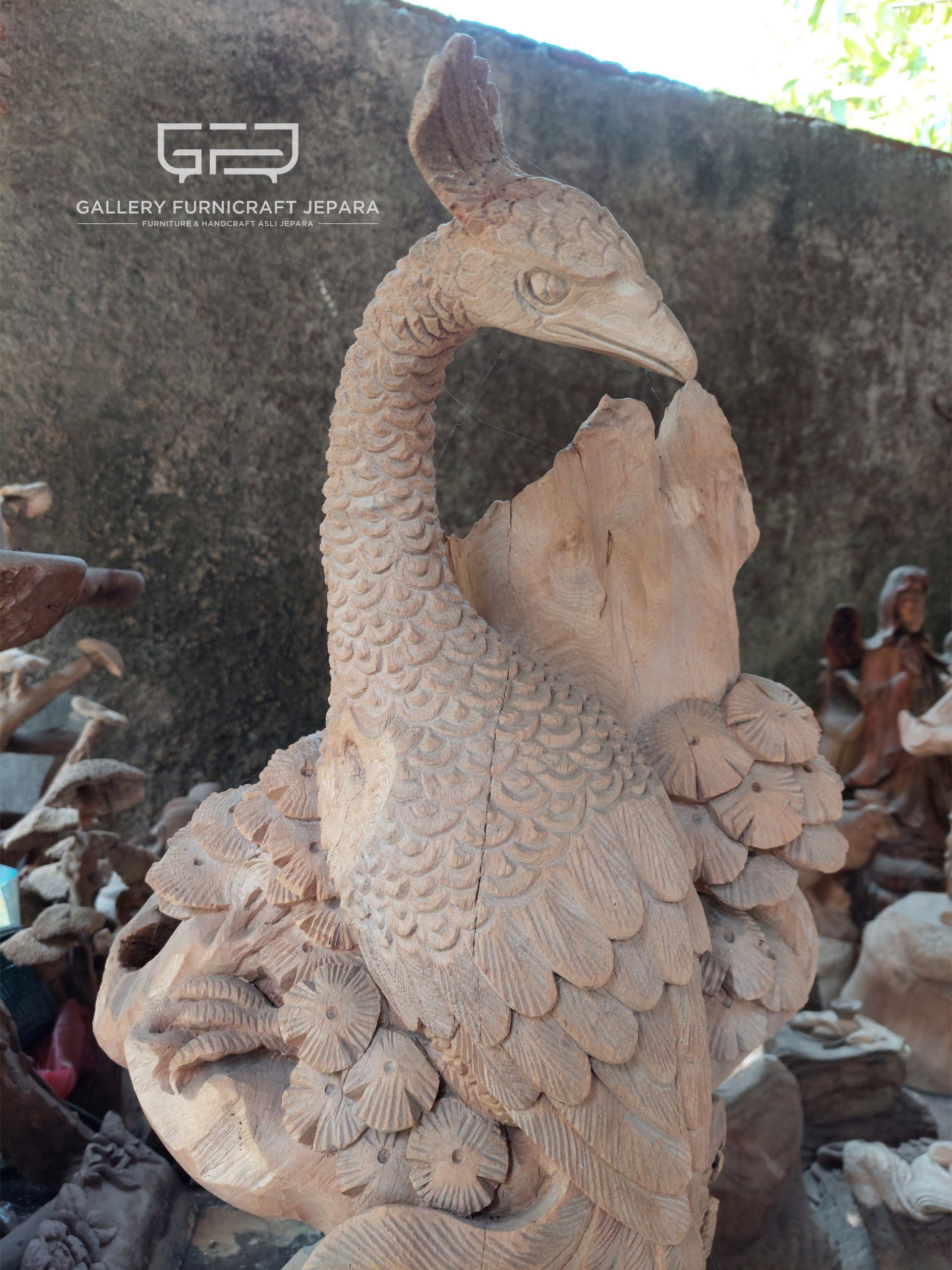 Patung Relief Burung Merak Akar Jati Erosi 40x20x90cm – Gallery ...
