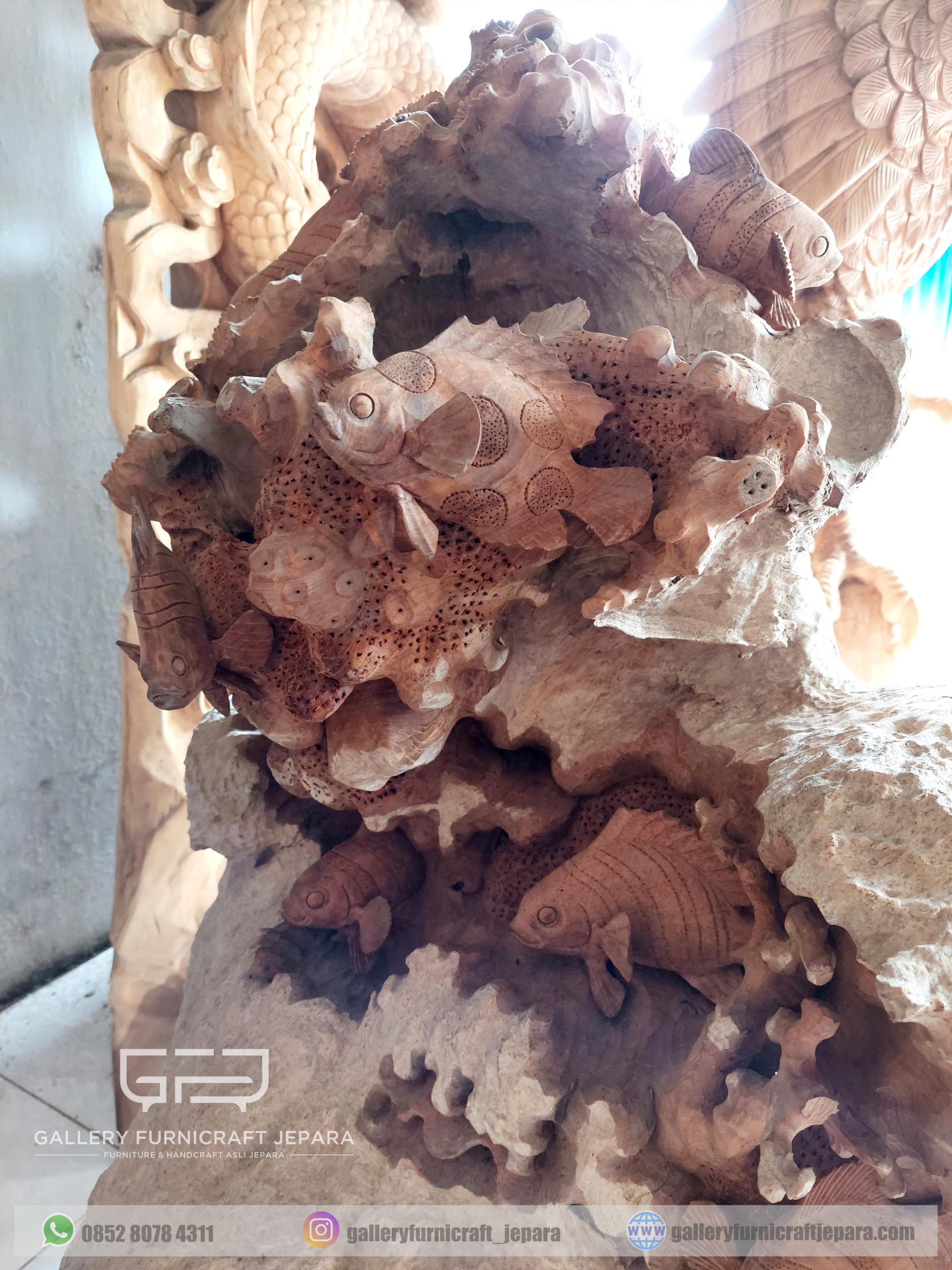 Patung Biota Laut Akar Gembol Jati Antik 90x50x110cm – Gallery ...