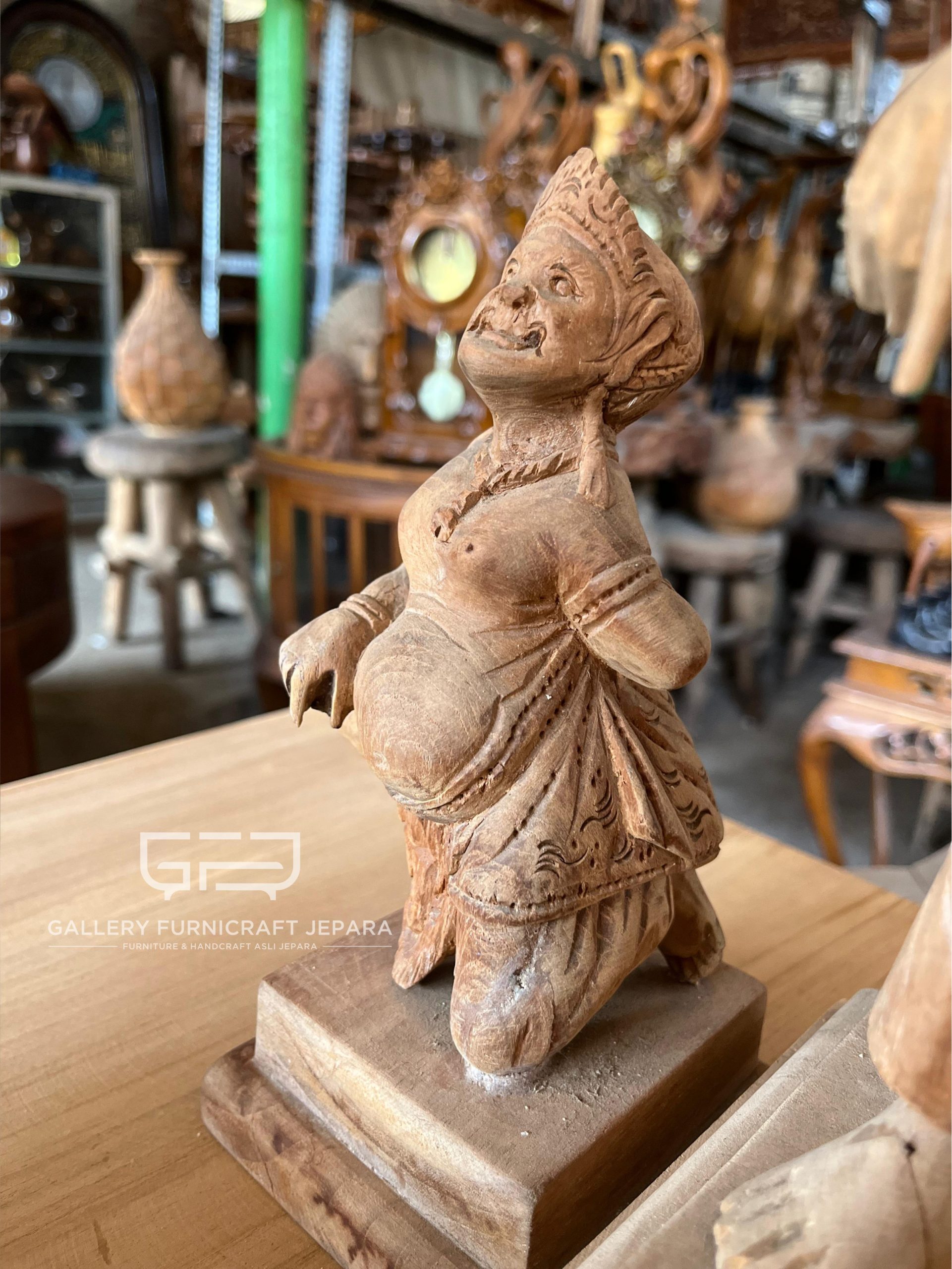 Patung Tokoh Semar Kayu Jati 17x13x38cm – Gallery Furnicraft Jepara