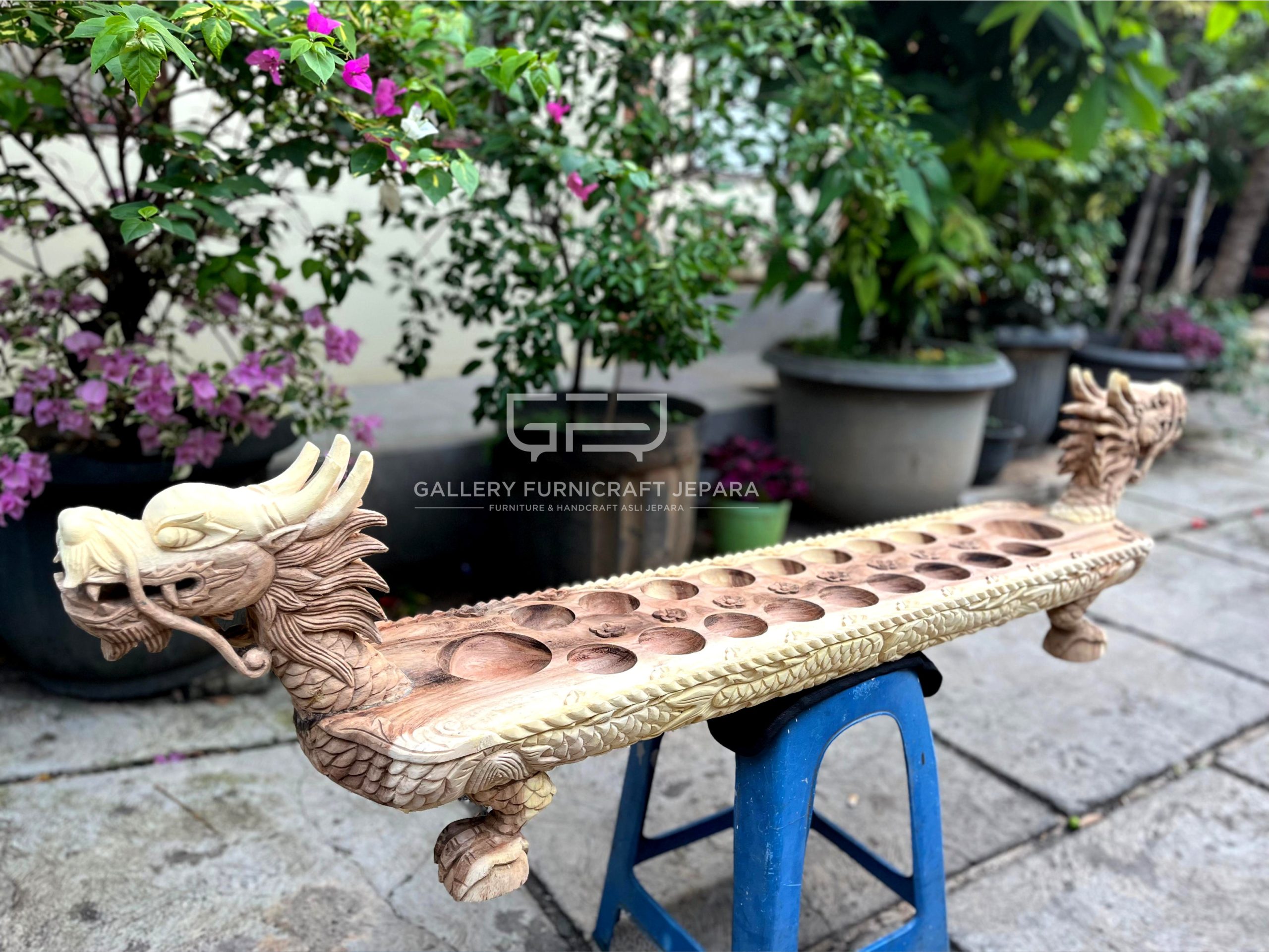 Congklak Dakon Naga Kayu Trembesi Jumbo 135x25x35cm – Gallery ...